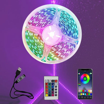USB LED Light Strips RGB, Smart Control, 1M Length